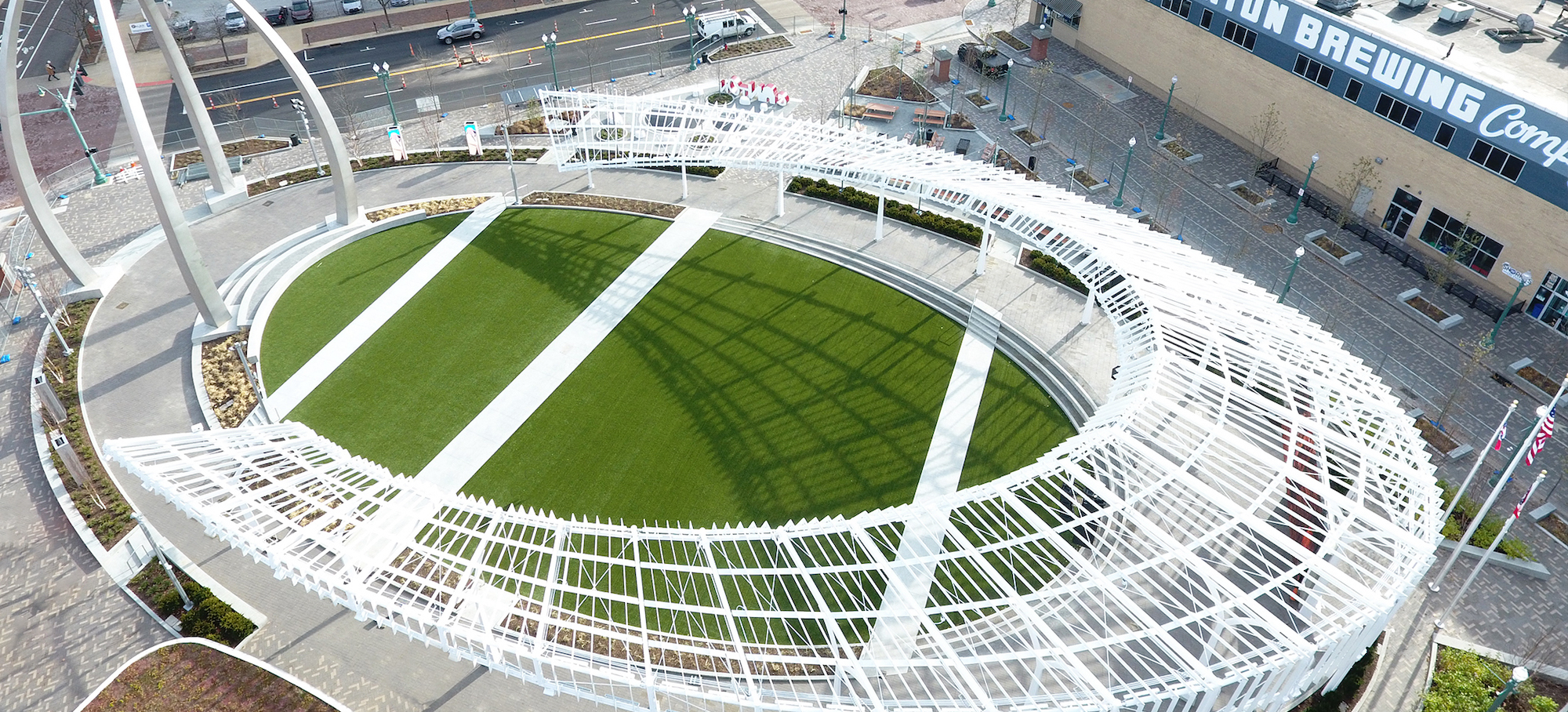 Centennial Plaza of Downtown Canton | ForeverLawn Landscape